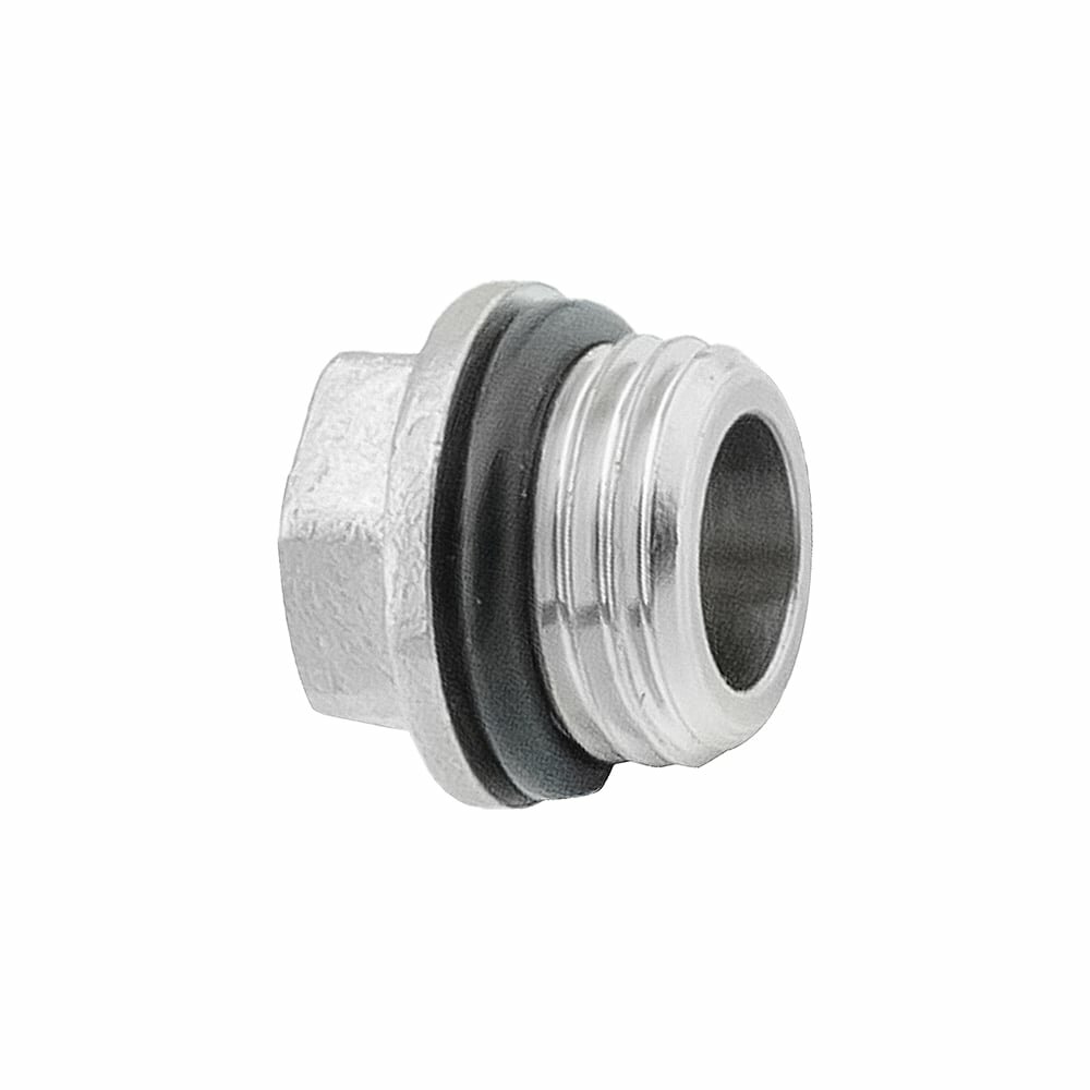 Заглушка PROFACTOR с наружной резьбой и уплотнением никелированная 1/4" PF TF 33R