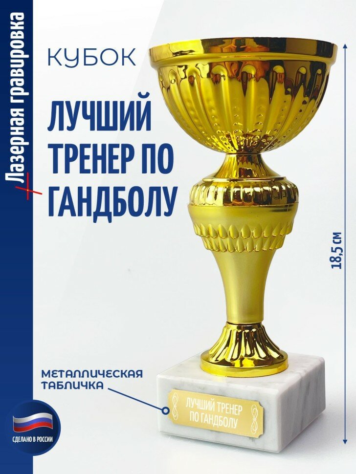 Кубок "Лучший тренер по гандболу" (18,4 см)