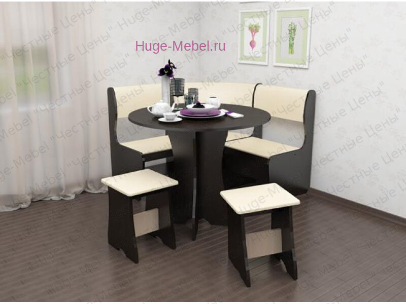 Кухонный уголок "Андрей-1 венге/бежевый"