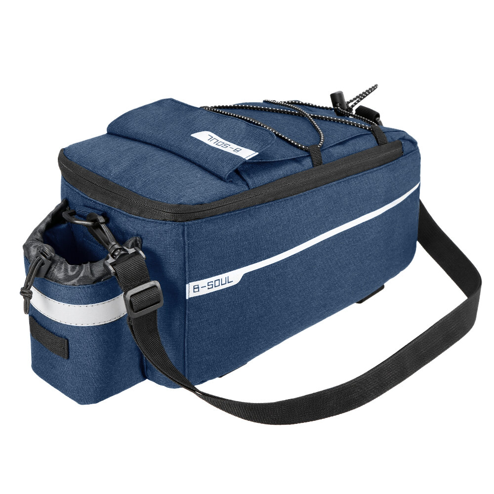 Insulated Trunk Cooler Bag для велосипеда, багажник для задней рамы, хранилище, велосипедная сумка, рефлексивная, MTB, pannier bag, сумка-ручка, Черный, Серый, Синий, Темно-синий, размер 29*16*17см, вес 325г, 1 шт.
