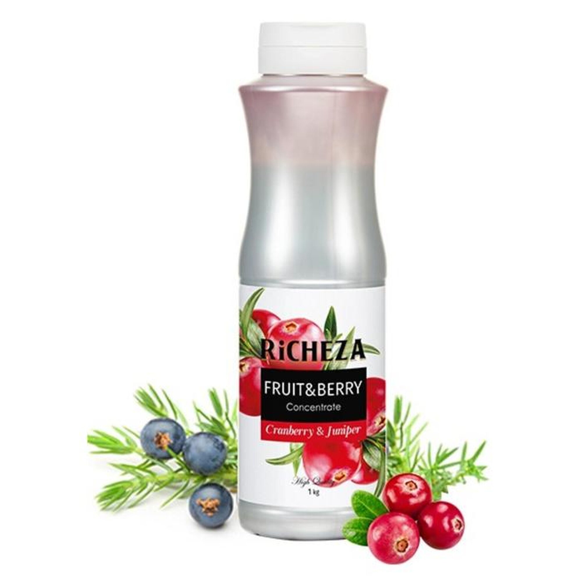 Концентрат RiCHEZA "Клюква-можжевельник", 1000г, с мякотью, без ГМО