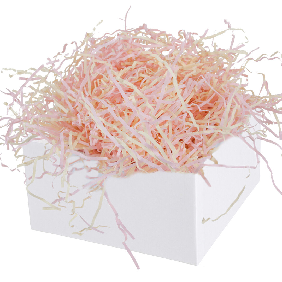 Наполнитель для коробок Дон Баллон бумажный, Микс, кремово-розовый, 50 г