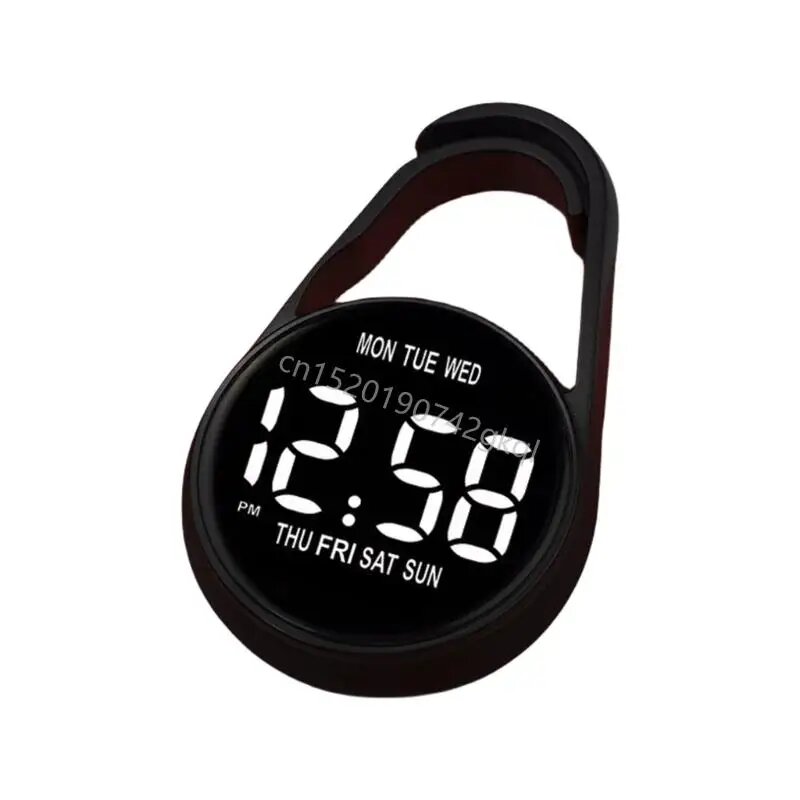 Мини-часы с сенсорным экраном LED Черный, Black
