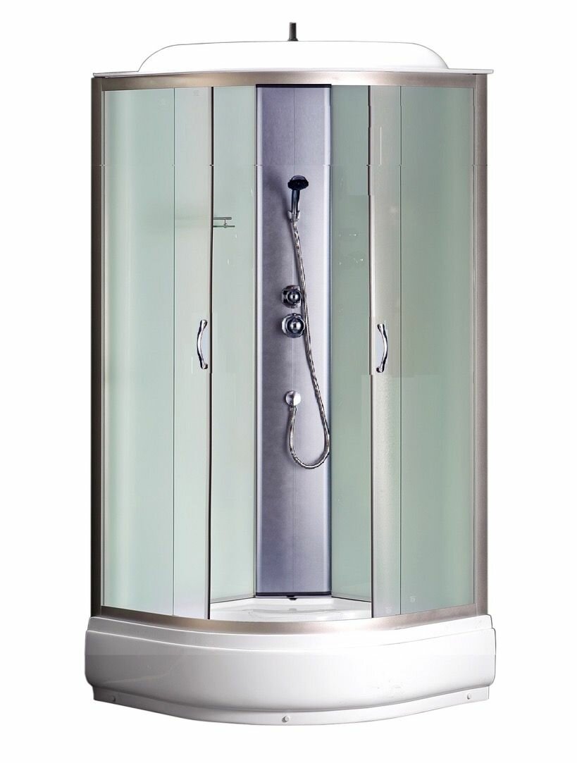 Душевая кабина Loranto CS-6680-25 F 80х80х215 матовое стекло, поддон 25 см