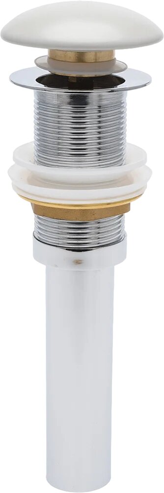 Донный клапан для раковины AQUAme AQM7002-0MFG без перелива, серый, матовый, с системой клик-клак, латунный