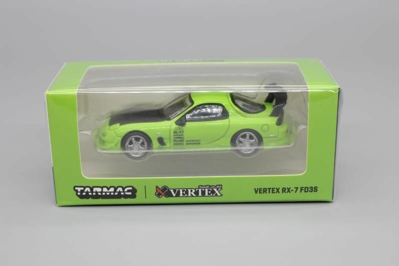 Tarmac Works 1:64 Mazda RX7 FD3S Vertex RX-7 Легковая модель автомобиля