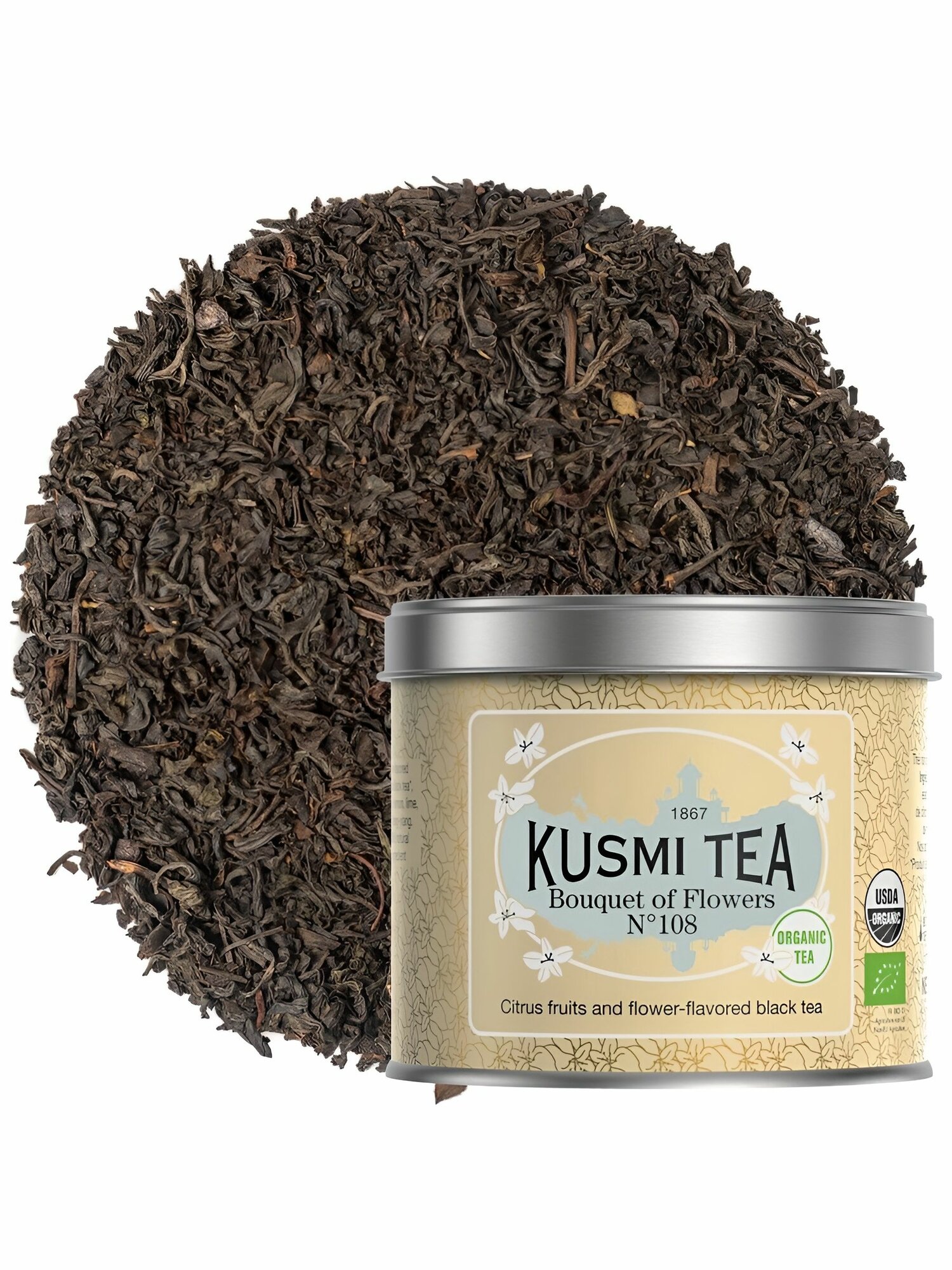 Чёрный чай с бергамотом и цветами BOUQUET OF FLOWERS N108