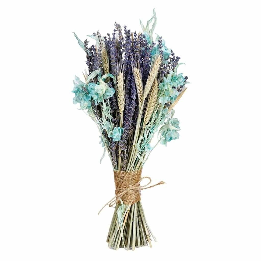 1 пучок сухих цветов лаванды букет-Лавандово-голубая бабочка цветок