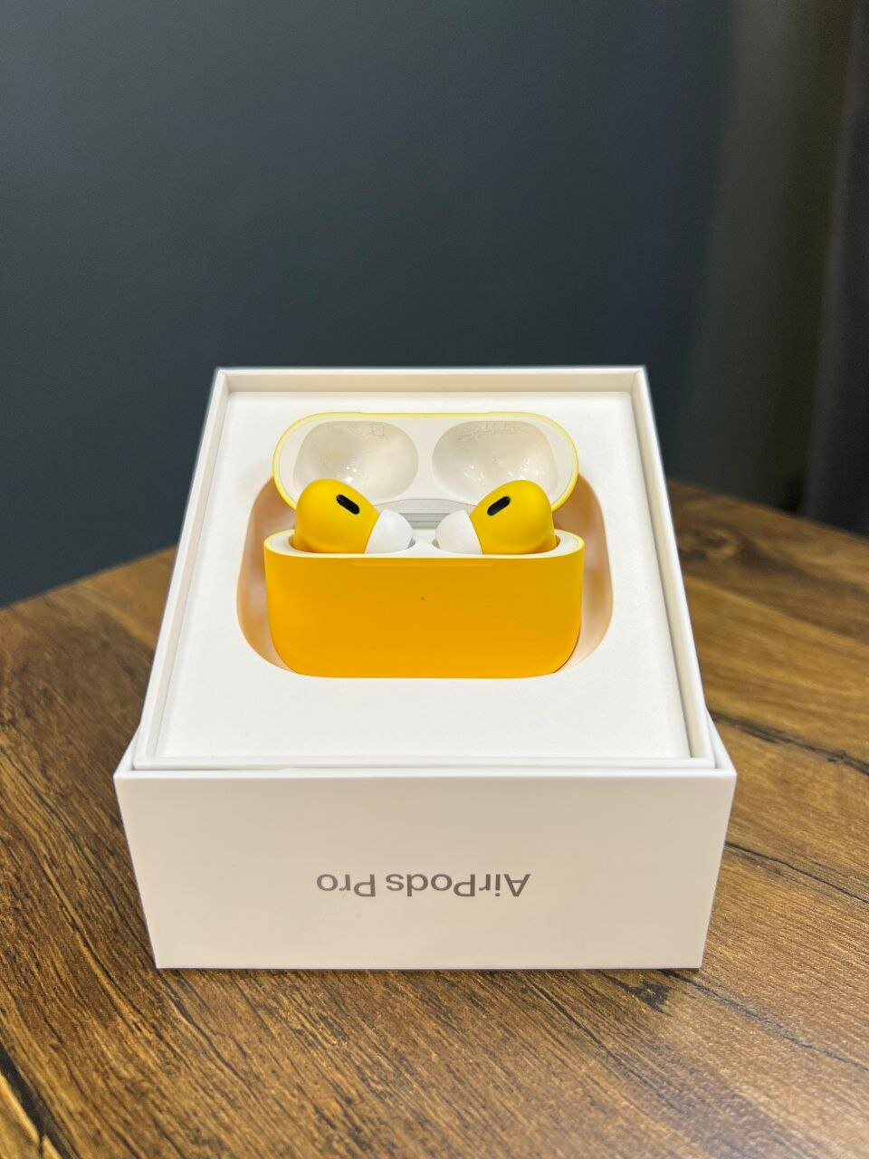 Наушники AirPods Pro 2 Color Type-C (2023) Ячменный матовый (Ral-1021)