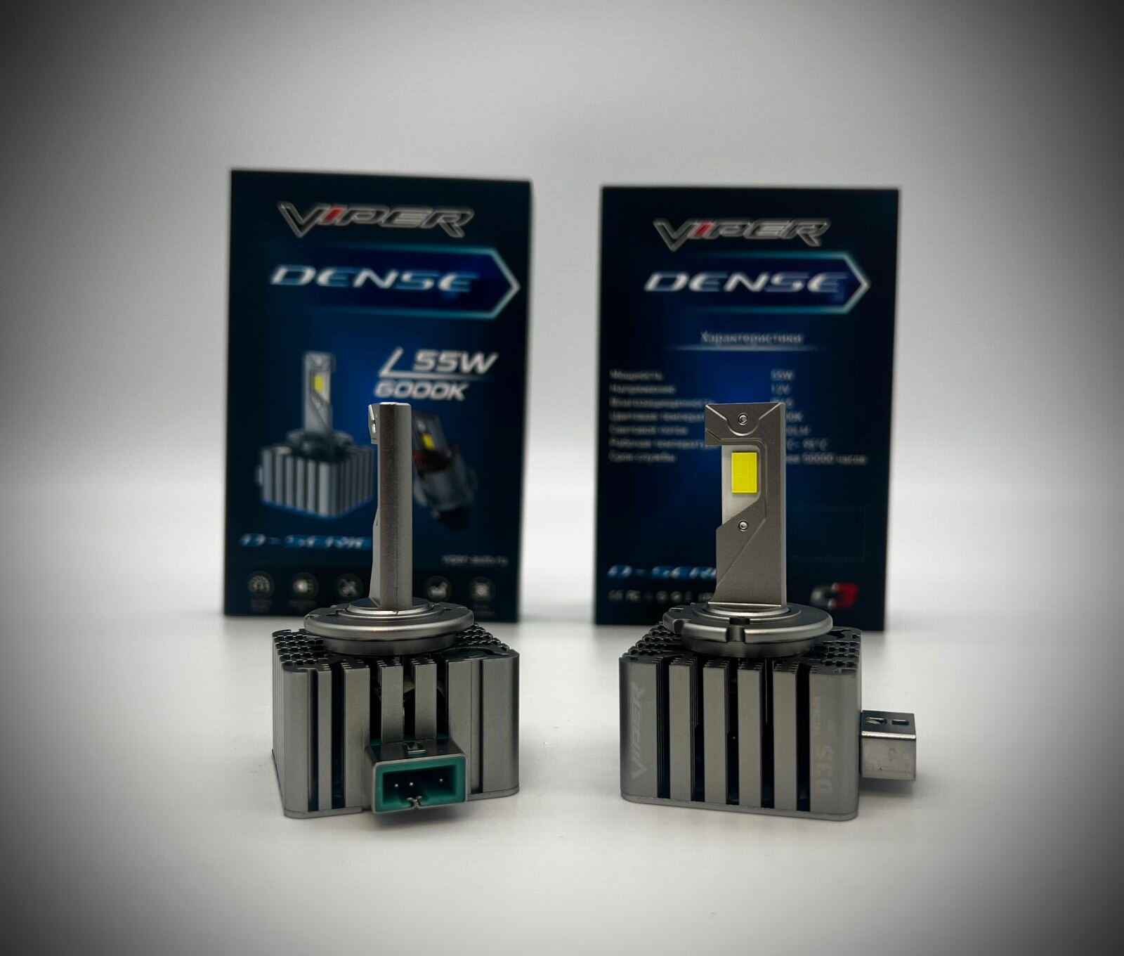 Светодиодные Лед лампы D3S 55W 6000K / Viper / Д3С Led лампы вместо штатного ксенона