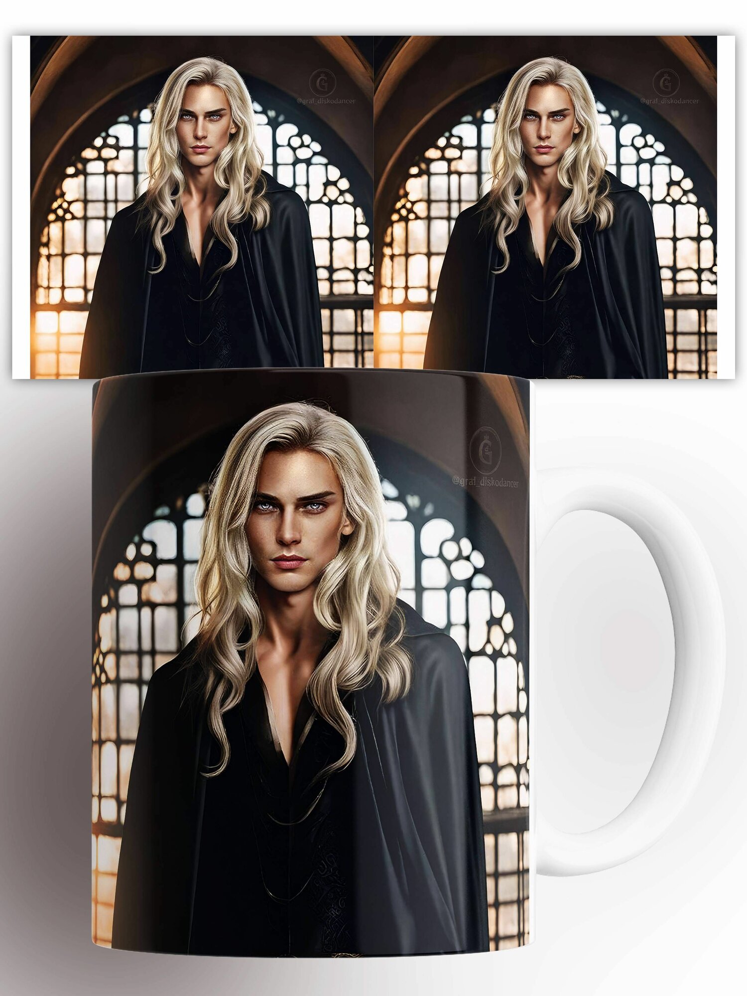 Кружка игра Разбитое сердце Астреи Микаэль 330 мл