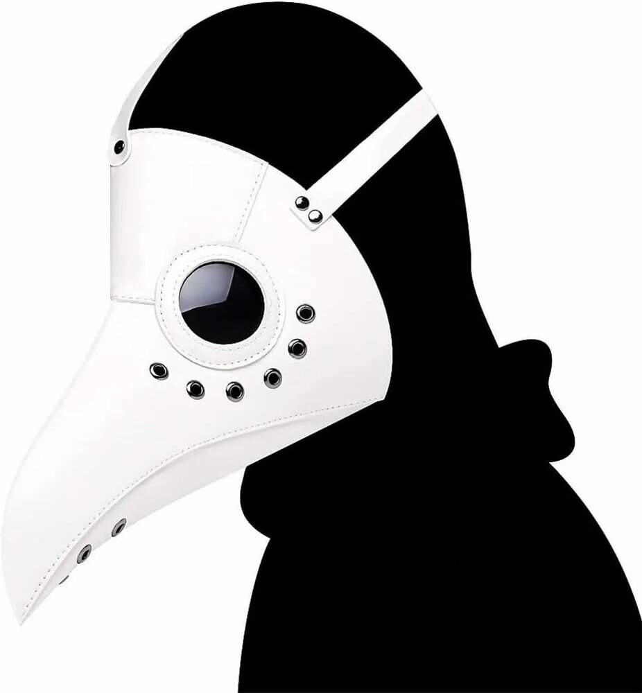 Маска чумного доктора из искусственной кожи, стимпанк-маска с длинным птичьим клювом для Хэллоуина и косплея.