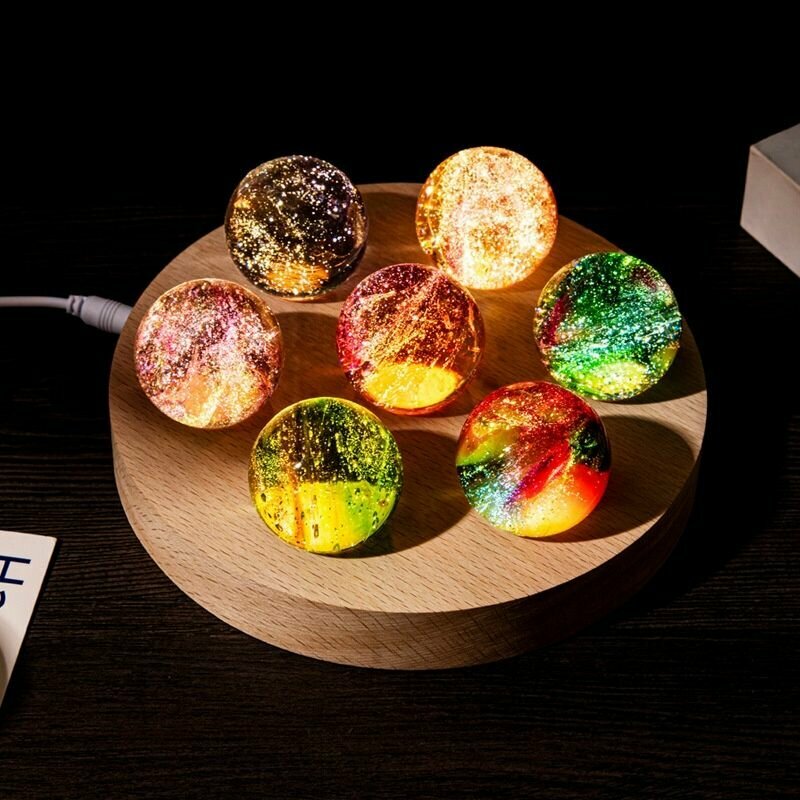 Ночник 3D шар Галактика (Космос, Луна) настольная светодиодная лампа/подарок на день рождения