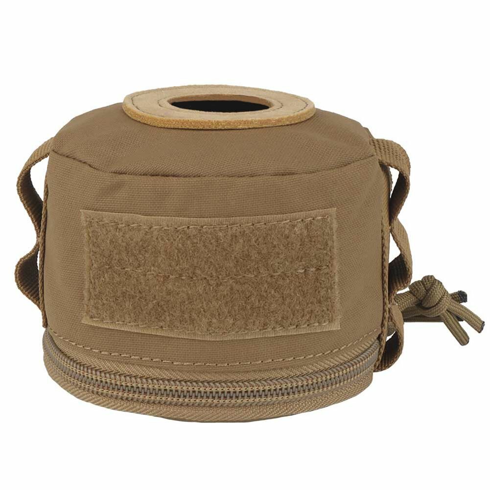 Чехол WST для газового баллона, цвет грязи, 12x8.5 см, с открытым дном, удобная застежка