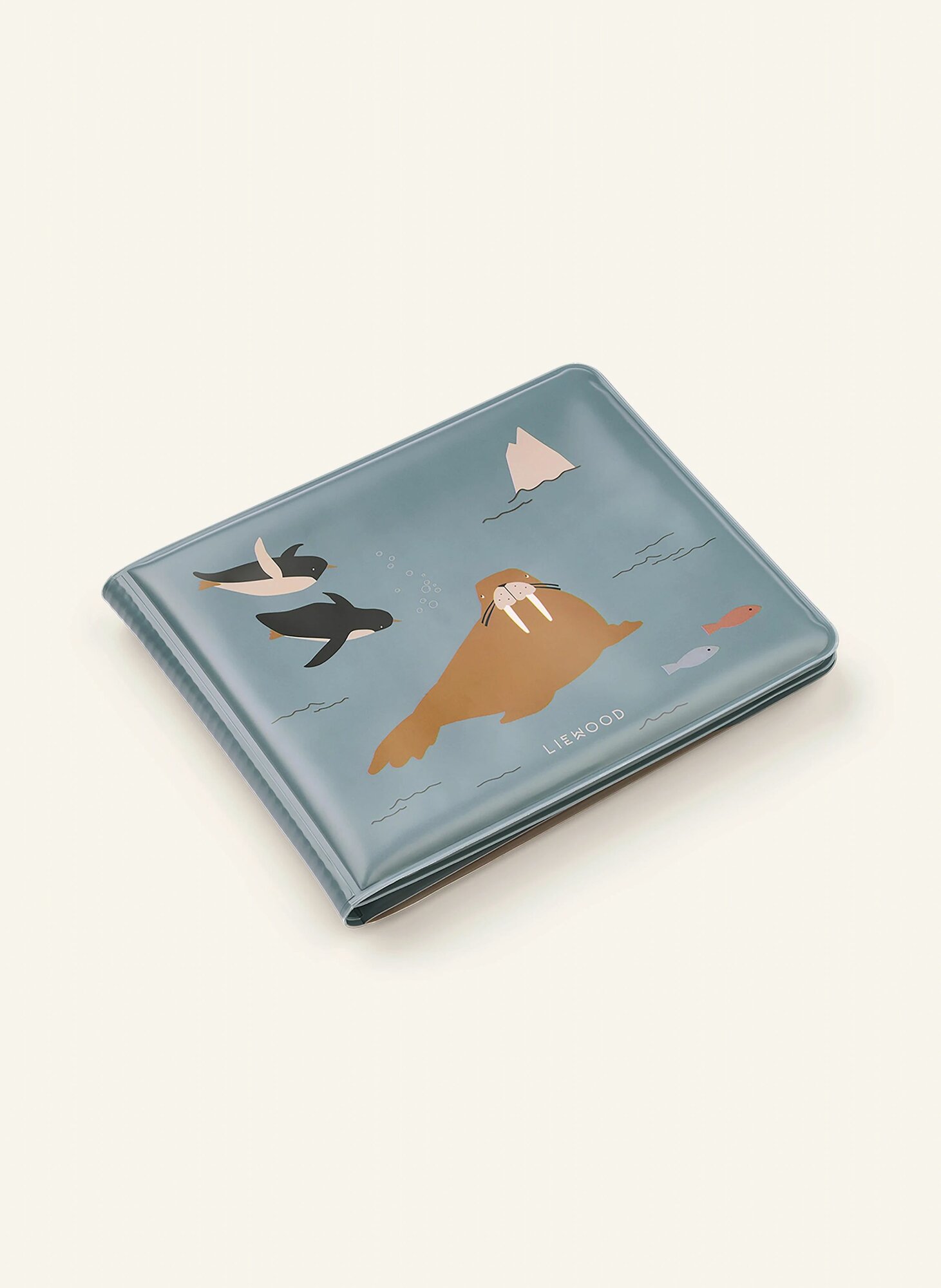 Книжка-игрушка для ванны LIEWOOD WAYLON, размер 14х17.5 см, цвет синий