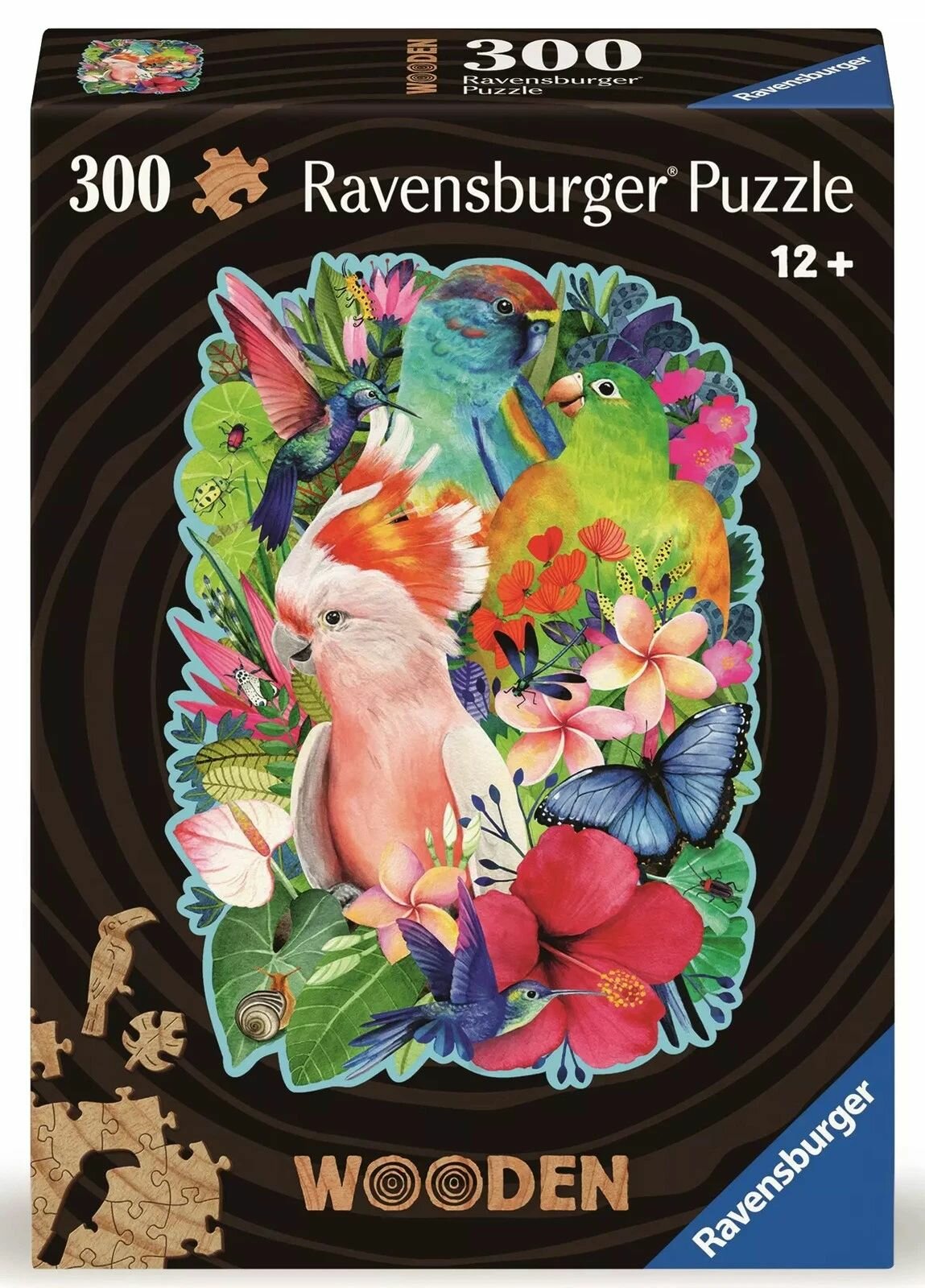 Пазл Ravensburger - Птицы, деревянный пазл 300 деталей - Равенсбургер 120007609