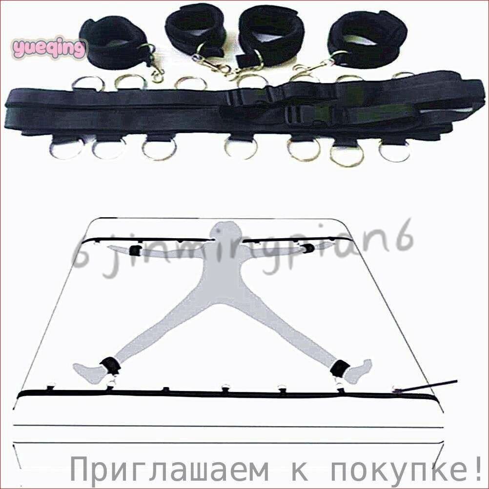 БДСМ кровать с бондажными игрушками Набор из 6 штук