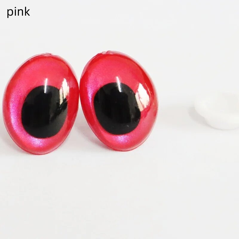 3D глаза для вязания 10 шт. Розовый, pink, 13x18mm 10PCS(5pair)