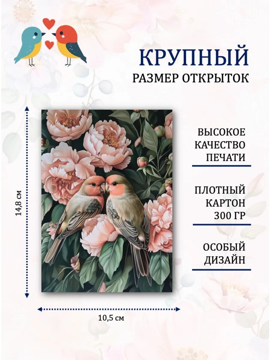 А6 Открытки попугаи — фото 1