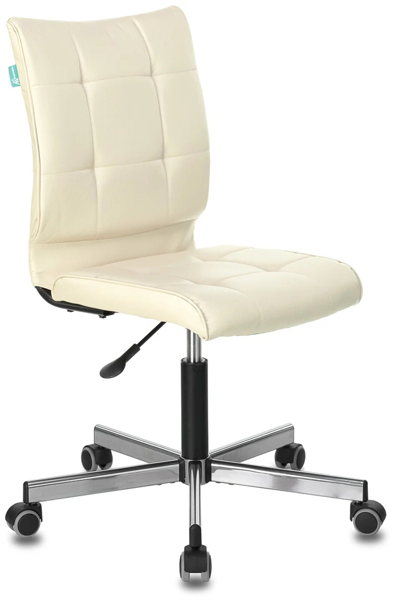 Кресло Бюрократ CH-330M, экокожа, металл, газлифт, регулировка высоты, максимальная нагрузка 120 кг