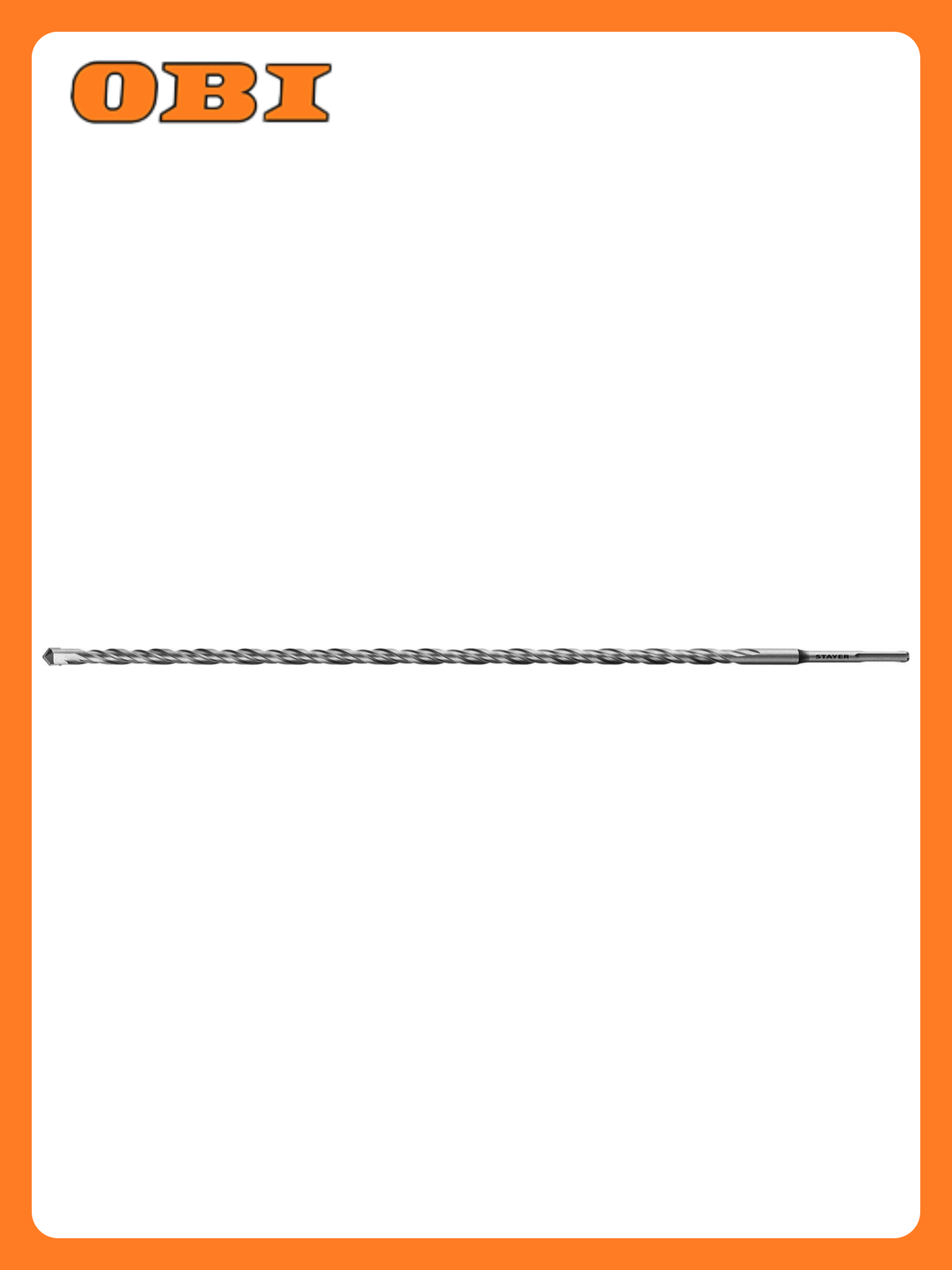 Бур STAYER PROFESSIONAL SDS-PLUS, для бетона, камня, кирпича, 12x460мм