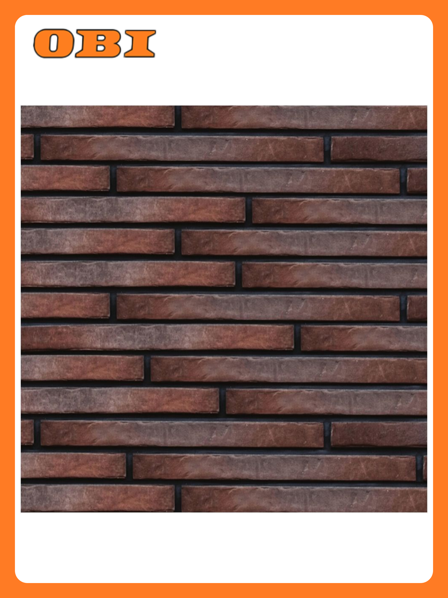 Искусственный камень Atlas Stone Клинкер узкий коричневый 1,18 кв. м