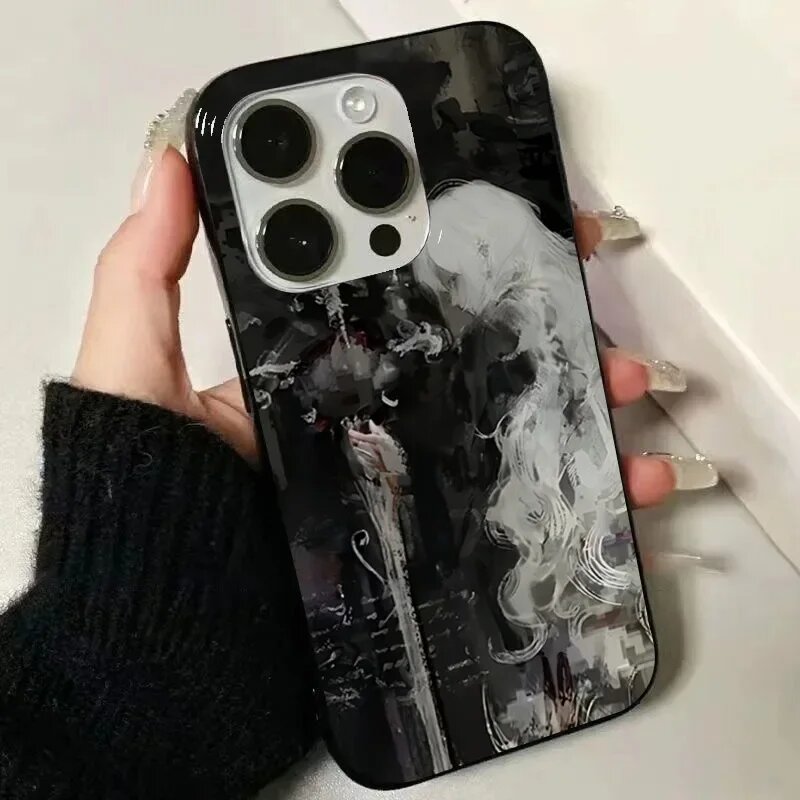 Темный Y2K готический замок Art Trend нишевый чехол для телефона для iPhone 17, 16, 15, 14, 13, 12, 11 Pro XS Max Cover