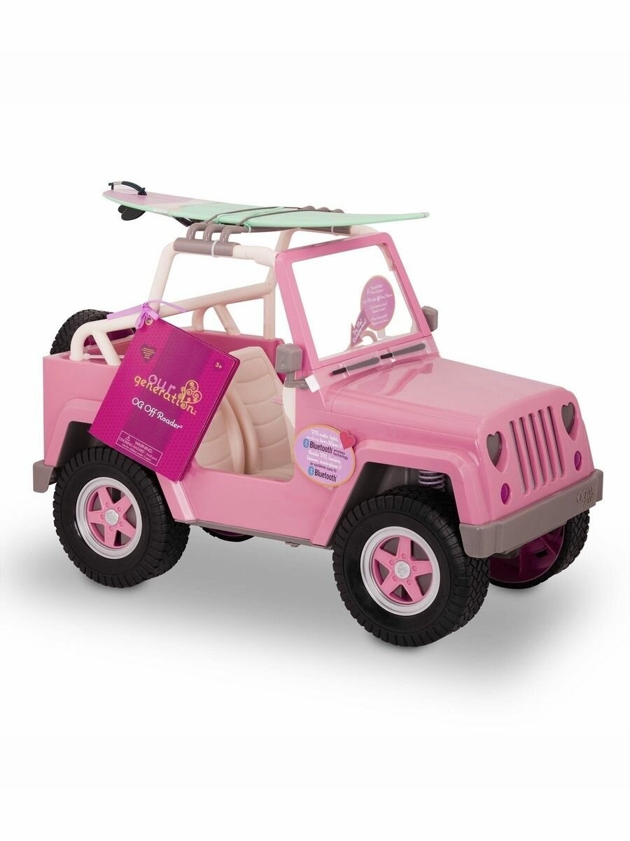 OUR GENERATION Джип с настоящим FM-радио и аксессуарами для кукол 46 см