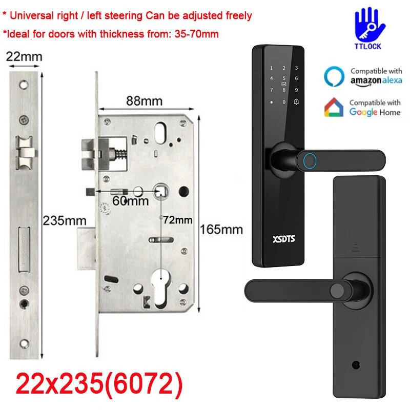 Умный электронный замок TTLock F17-TT 235x22(6072)