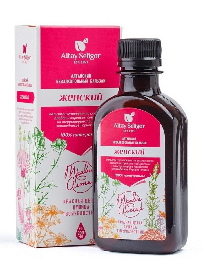 Бальзам безалкогольный Altai Seligor Женский, 200 мл