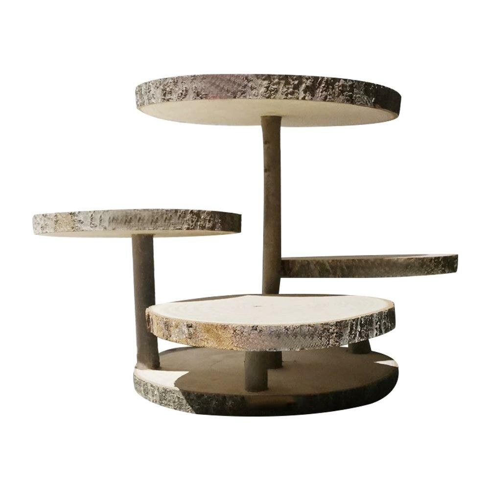 Многофункциональная Деревянная Подставка для Тортов - Идеально для Чаепитий и Тематических Вечеринок, Простая Сборка