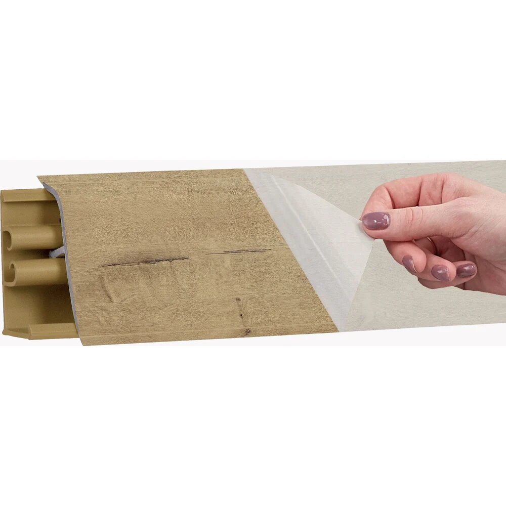 Плинтус KORNER LB 38 34 дуб бунратти 3.0 м 34 38-34