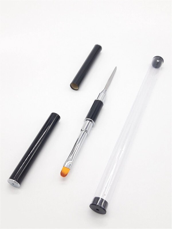 Кисть для наращивания полигелем плоская