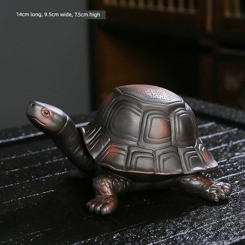 Чайный фильтр из фиолетовой глины в форме черепахи, цельнокерамический интегрированный сепаратор для чая, набор для