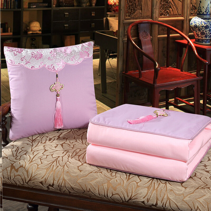 Подушка с вышивкой в китайском стиле, одеяло, подушка для автомобиля, подушка с индивидуальным печатным логотипом, подарочная подушка с китайским узлом