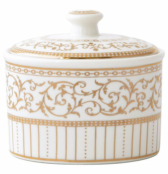 Сахарница 10 см 300 мл Pozzi Milano 1876 "Golden /Золотистый орнамент" / 369104