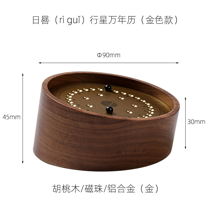 Дизайнерский солнечный часы с вечным календарем, креативный календарь, настольное украшение для офиса, подарок для парня/девушки на день рождения, настольный календарь
