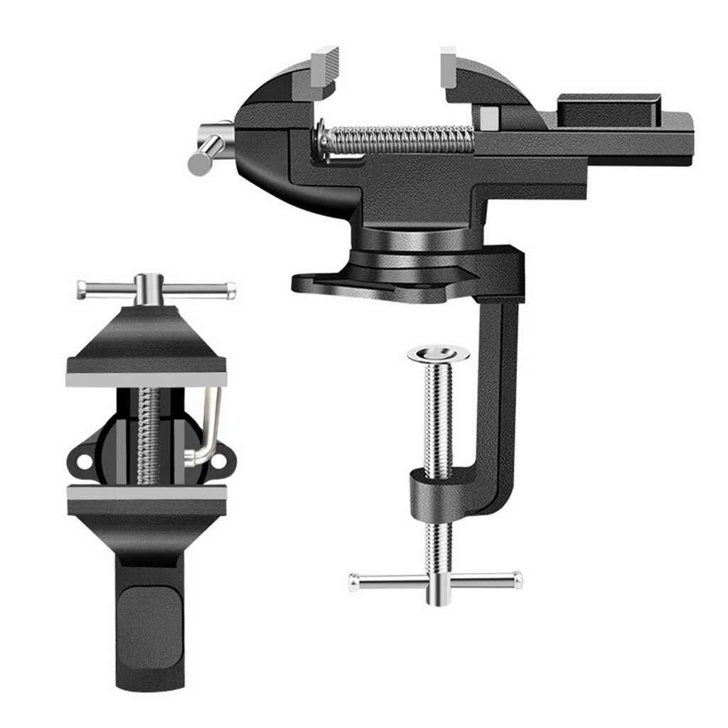 Поворотный стол, тиски, поворот на 360 градусов, рабочий стол, портативные скамейки, тиски для верстака, домашнее сверление, деревообработка