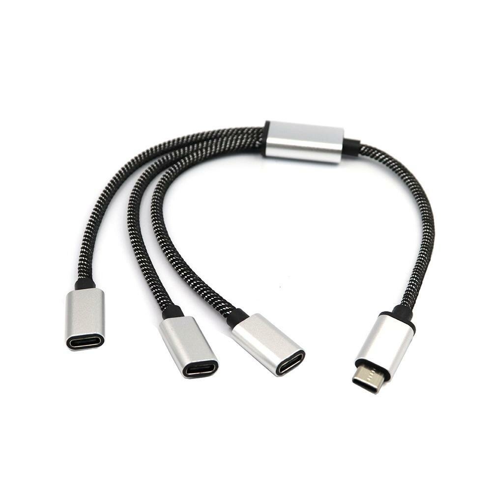 Разветвитель USB C папа на двойной разъем USB C мама для игрового контроллера типа C T5EE