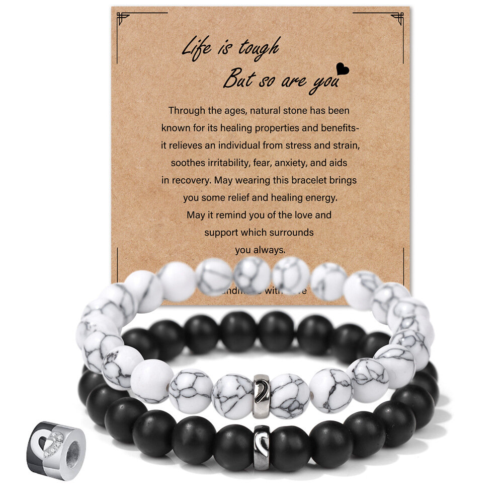 YM Mall Парный браслет с диффузором лавы – Близость и спокойствие фэньшуй