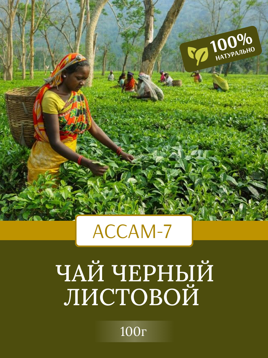 Чай черный Ассам-7 TGFOP TIPPY Tea Black Assam-7 (Индия) (337) 100г असम