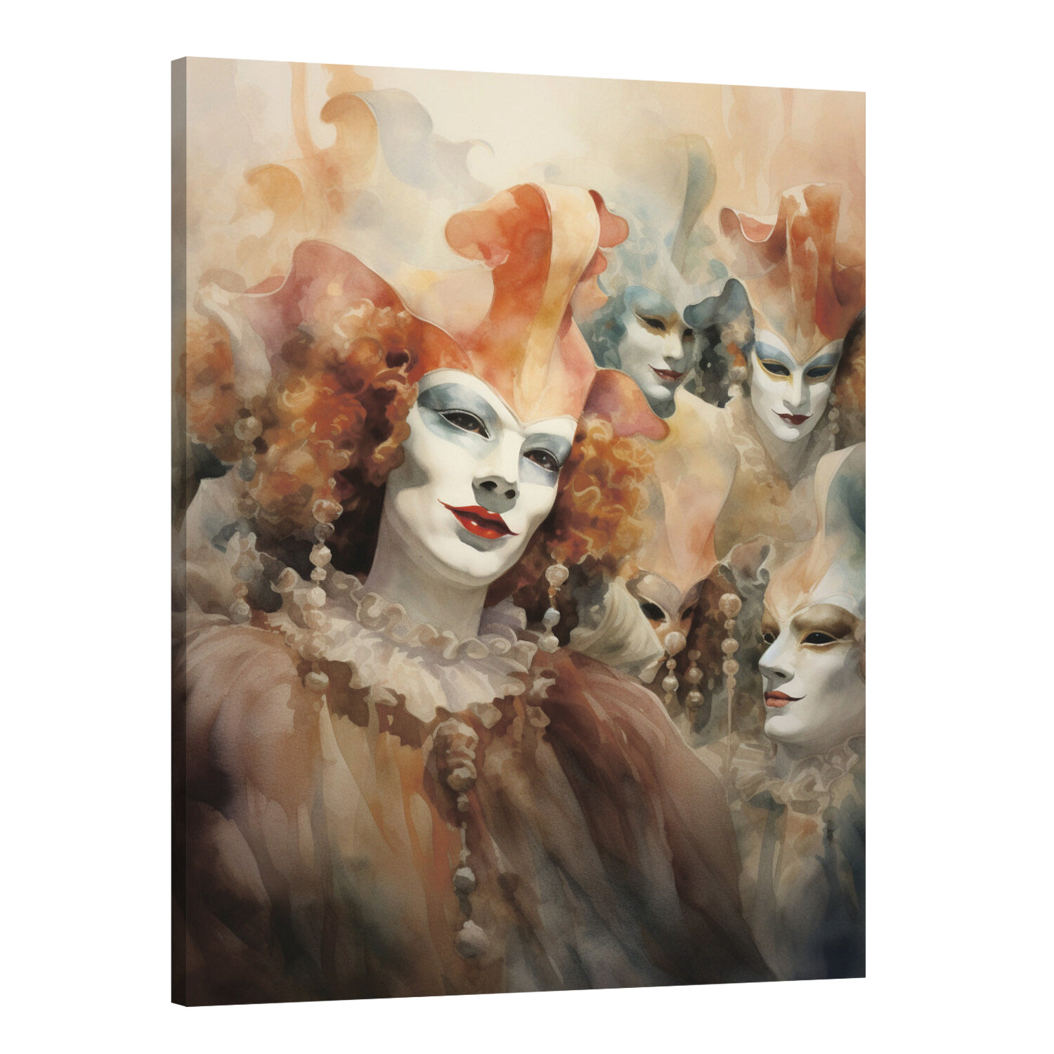 Интерьерная картина 50х70 "Маскарад короля и шута"