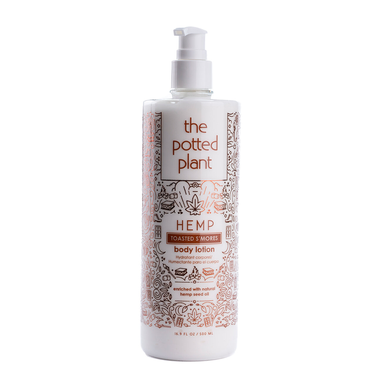 The Potted Plant, Питательныи лосьон для ежедневного ухода за кожеи Toasted S’Mores Body Lotion, 500 мл