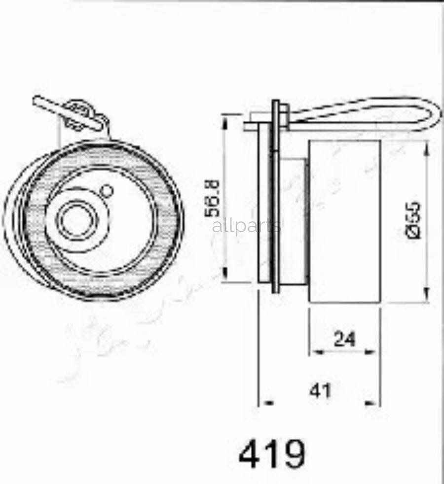 JAPANPARTS BE419 Натяжитель ремня ГРМ