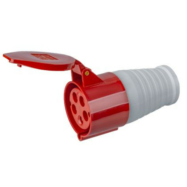 Розетка силовая кабельная NAVIGATOR переносная 32А 380В 3P+N+PE IP44 красный