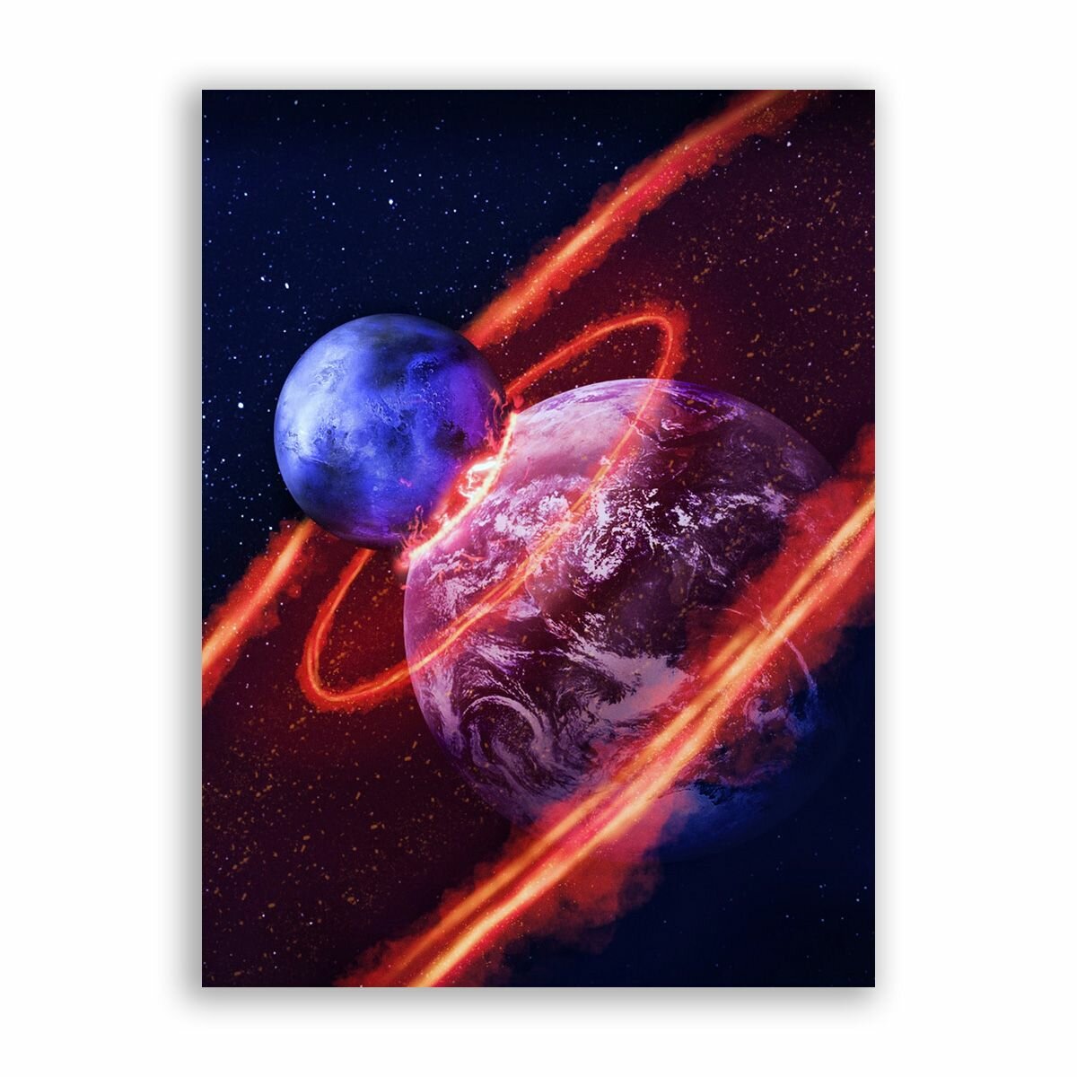Постер, плакат на бумаге / Space / Космос / Размер 30 x 40 см