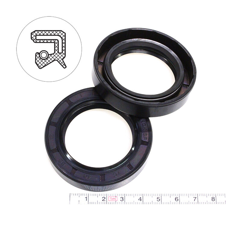 Манжета армированная (Сальник) 40х60х12 (тип 2 / TC) 70NBR (упаковка 2 шт.)