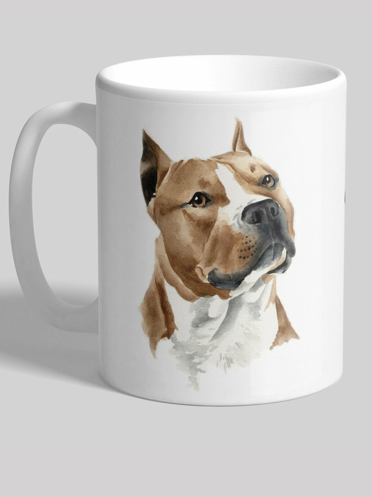 Кружка cooperative.moscow " Лучший друг Американский стаффордширский терьер " (стаффорд, кружка со стаффордширом, стаффордшир, собаковод, собаколюб, собака, подарок с любовью, друг человека, кружка с собакой) , 330 мл, 1 шт