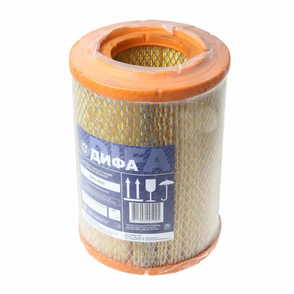 Элемент фильтрующий УАЗ-3163 Патриот,315195 воздушный высокий (дв. ЗМЗ-409), DIFA4203, DIFA