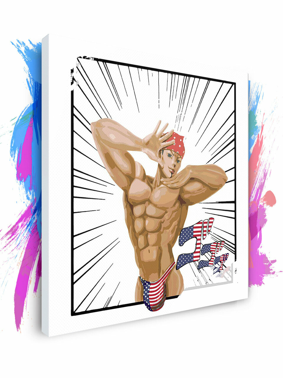 Картина по номерам на холсте Рикардо Милос, 40 х 40 см